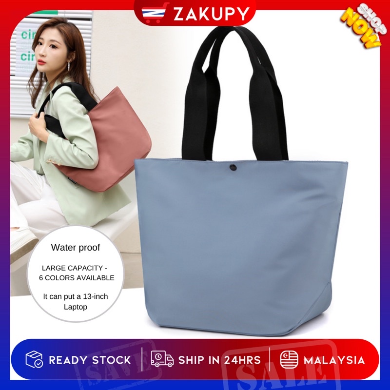 Shoulder Bag Women Tote Bag Oxford Cloth Handbag /Beg Bahu Kain Nilon ...