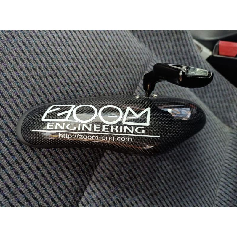 ZOOM ENGINEERING ZOOM MIRROR CAR REAR CENTER MIRROR CARBON FIBER/CARBON ...