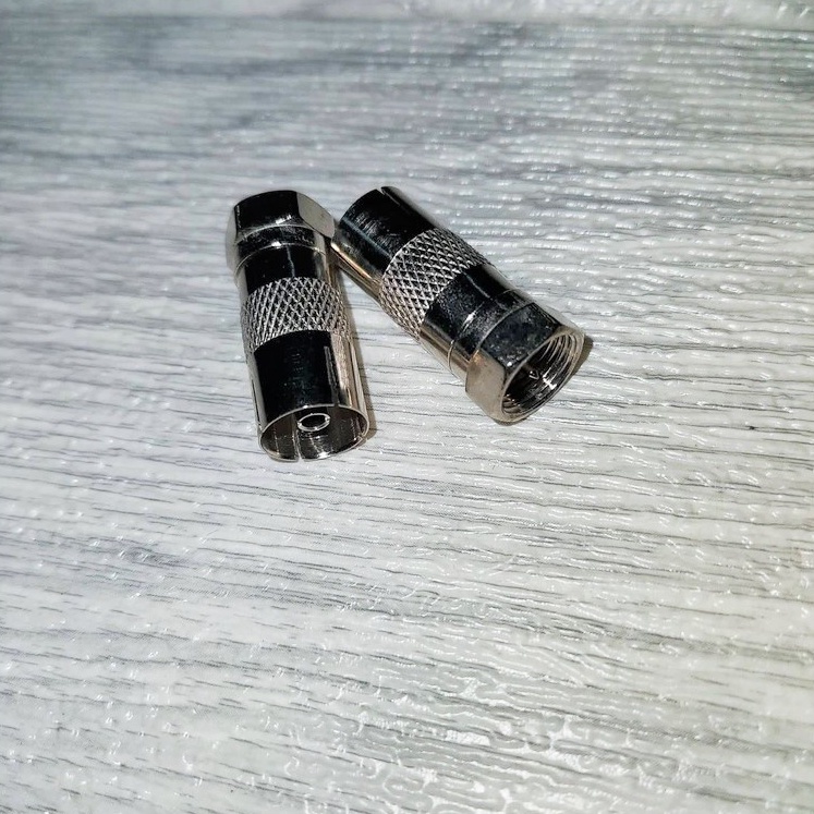 TV RF Female Socket to F Type Screw Male Plug Adapter Converter Coax TV ...