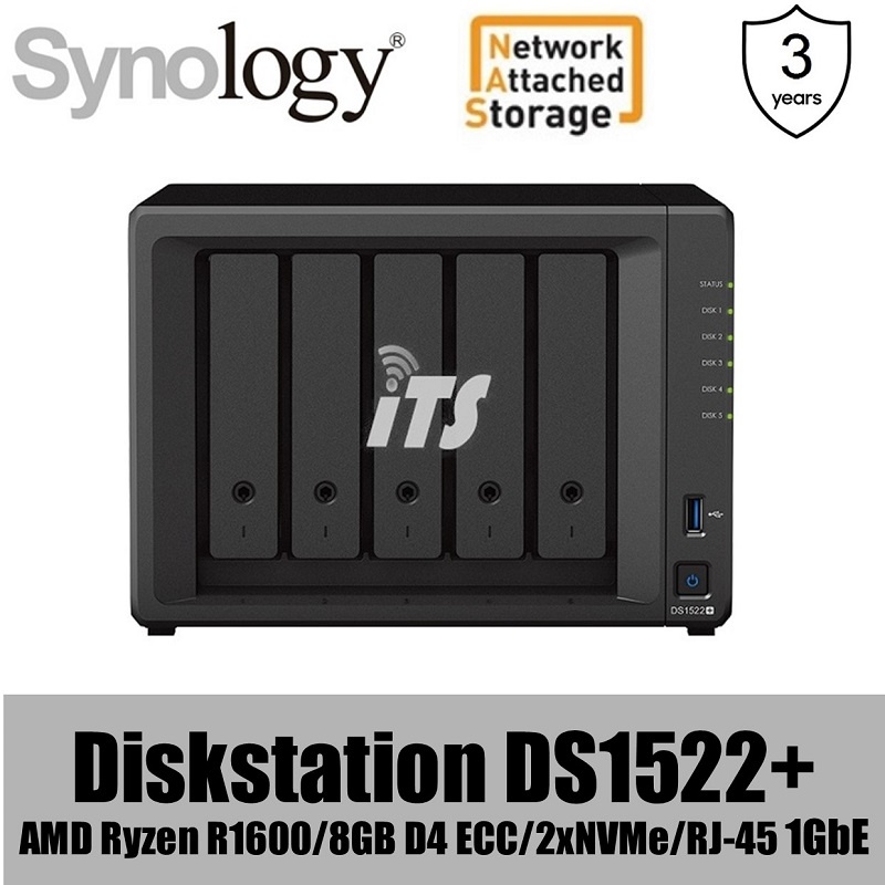 Synology DiskStation 5-Bay Powerful 4x1GbE Lan NAS (DS1520+ / DS1522 ...