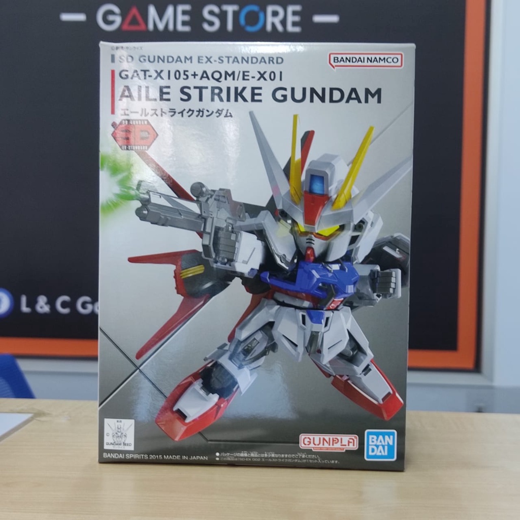 [Ready Stock] Bandai SD Gundam Ex-Standard 002 Aile Strike Gundam | Shopee Malaysia