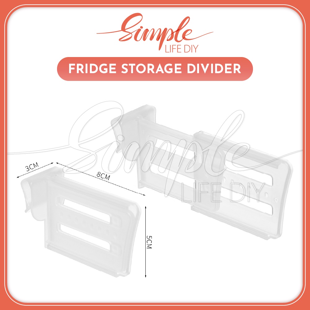 Fridge Compartment Storage Door Tray Adjustable Dividers Refrigerator ...