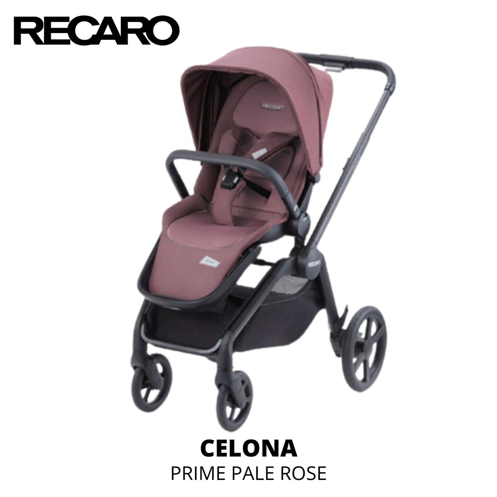 Recaro Celona Black Frame Prime Pale Rose 2 Way Parent Facing Compact ...
