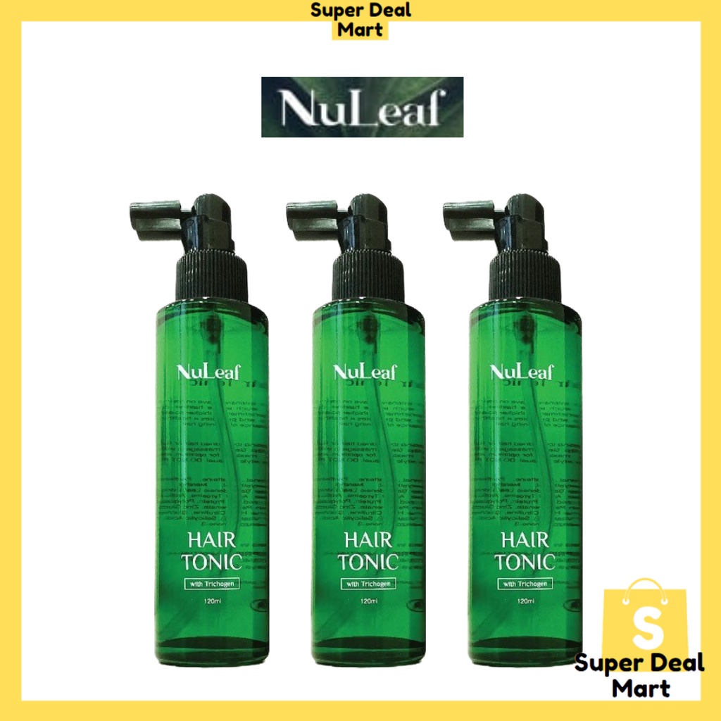 NuLeaf Hair Tonic 120ml - Japan Formulation With Trichogen ( Nu Leaf ) | Shopee Malaysia