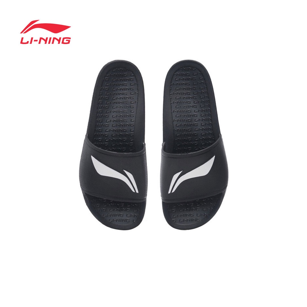 LI-NING OFF COURT BADMINTON SLIPPERS - BLACK/WHITE - AYCS003-1 | Shopee ...