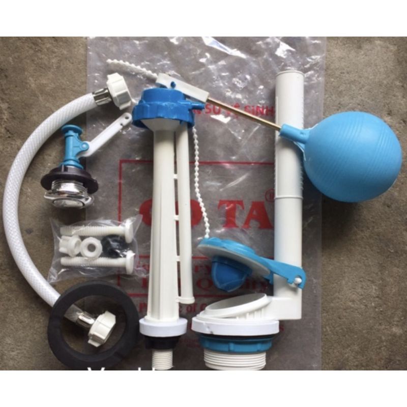 Cota Push/Wipe Toilet Flush Set, Toilet Water Supply Float, Toilet Toad ...