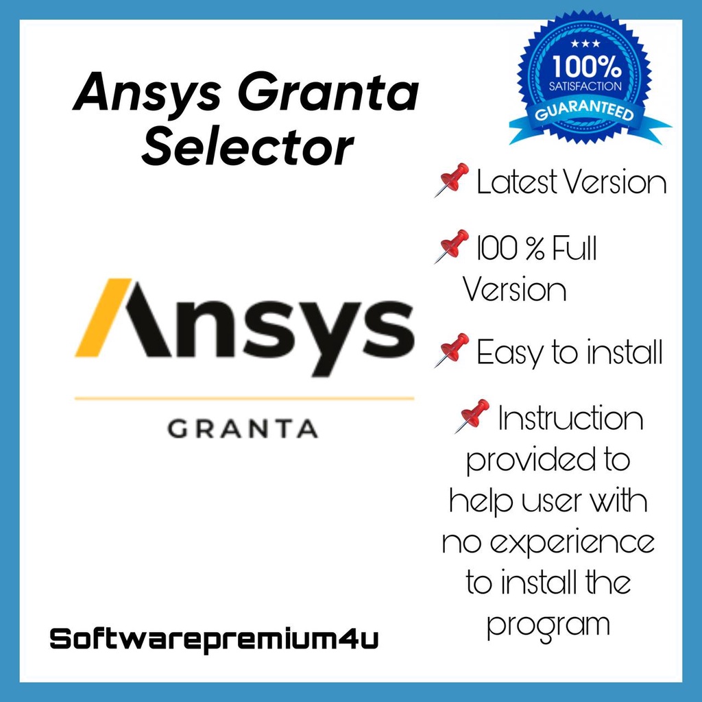 Ansys Granta Selector 2024 R1| 2023 R2🔥【Latest】🔥 | Shopee Malaysia