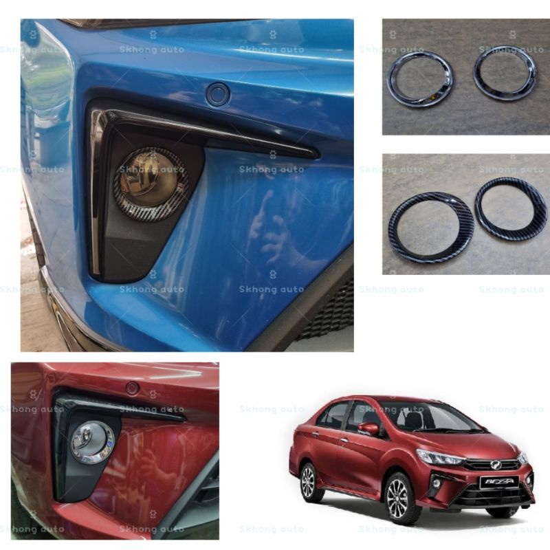 perodua bezza 2020-2024 new facelift front fog lamp ring cover garnish ...