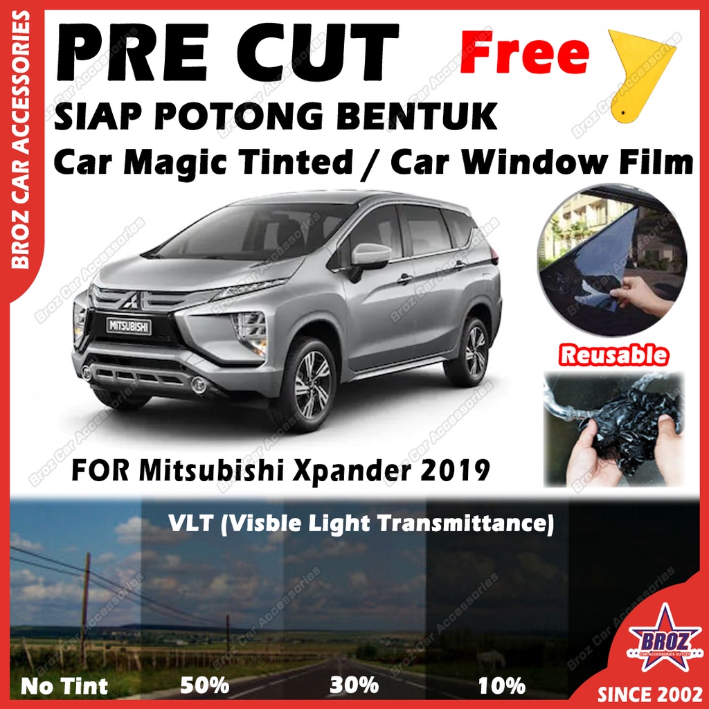 For Mitsubishi Xpander 2019 Car Magic Tinted Film Solar PRECUT OEM ...