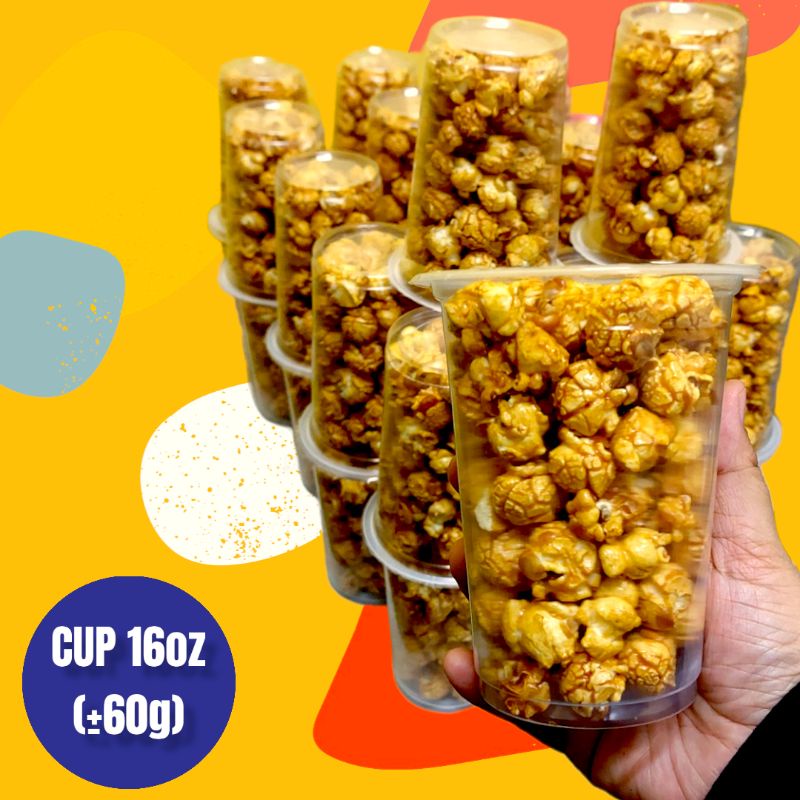 50pcs DOORGIFT GOODIES Popcorn Caramel and Rainow Cup ±60g | Shopee ...