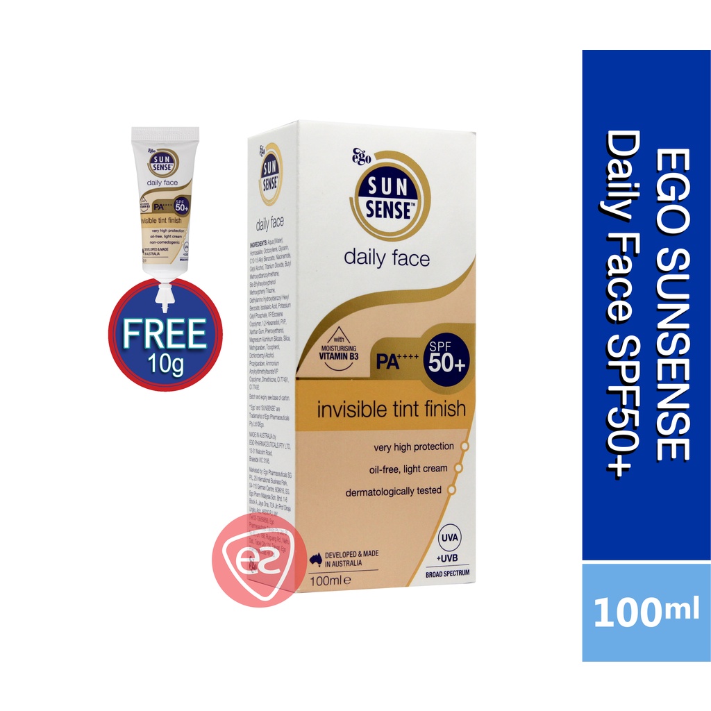 EGO SUNSENSE DAILY FACE (PA++++/ SPF 50+/ PPD 45) INVISIBLE TINT FINISH ...
