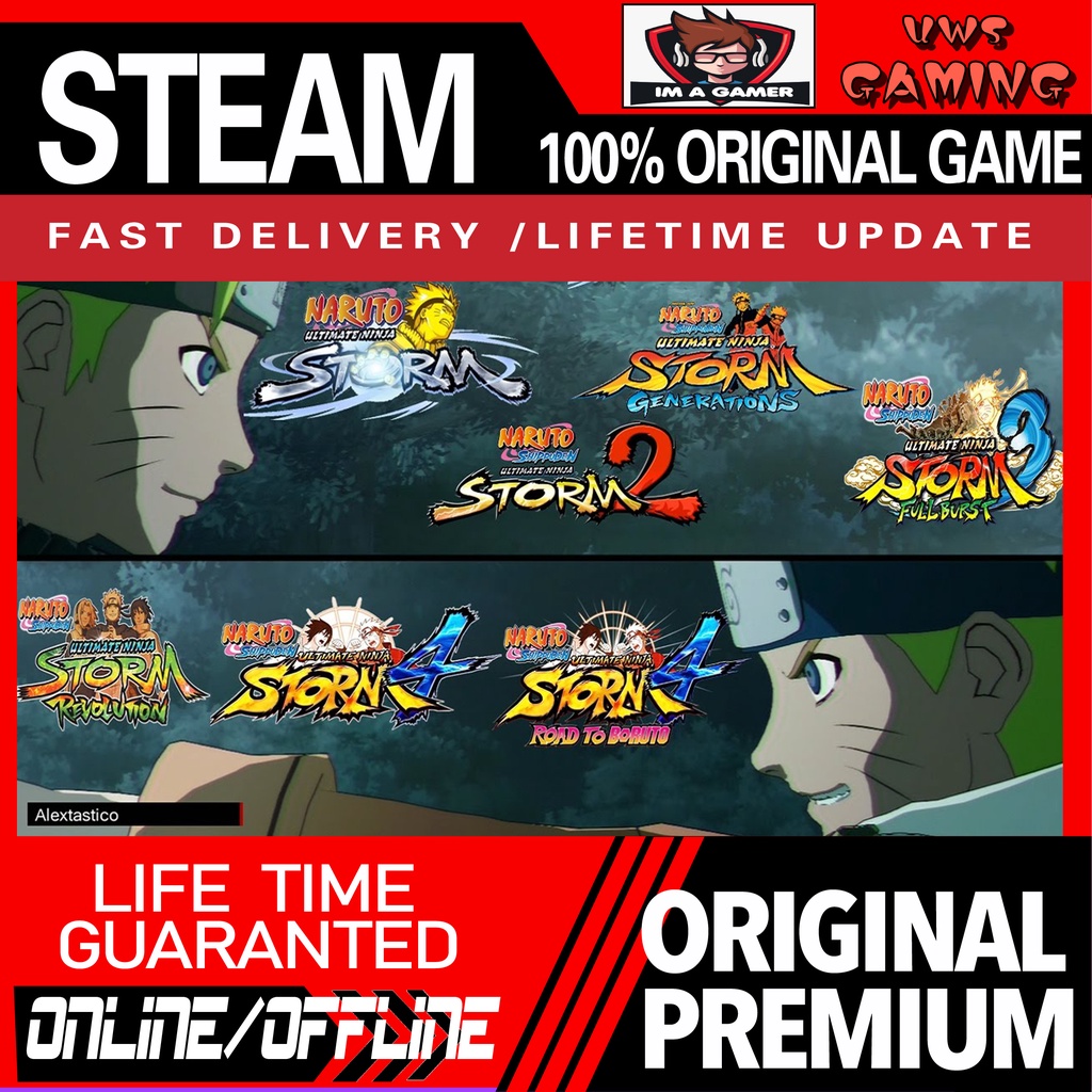 Naruto Shippuden Ultimate Ninja Storm1- 4 Full DLC Steam Account ...