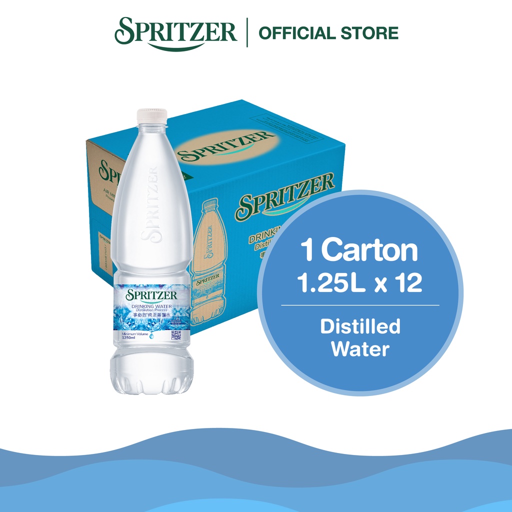 Spritzer Distilled Water (1250ML X 12) | Shopee Malaysia
