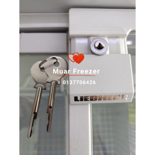 LIEBHERR LOCK / KEY FOR GLASS FREEZER (EFI & EFE MODEL) / KUNCI FREEZER ...