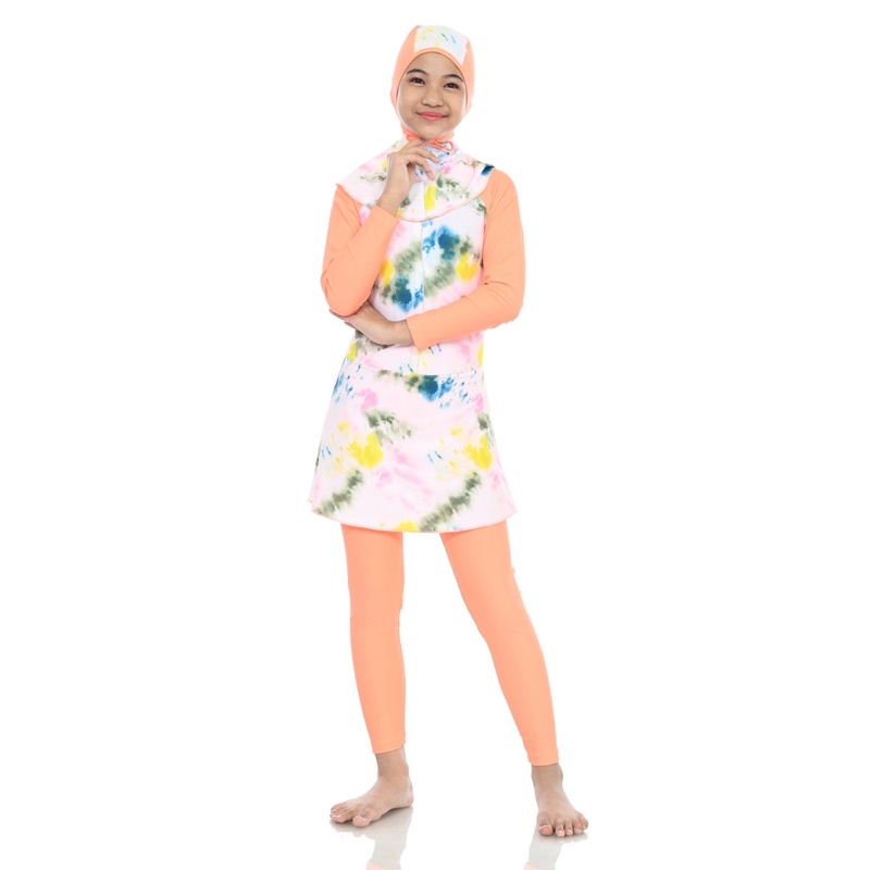 Laila Kids Muslimah Swimsuit/Elementary School Children's Swimsuit ...