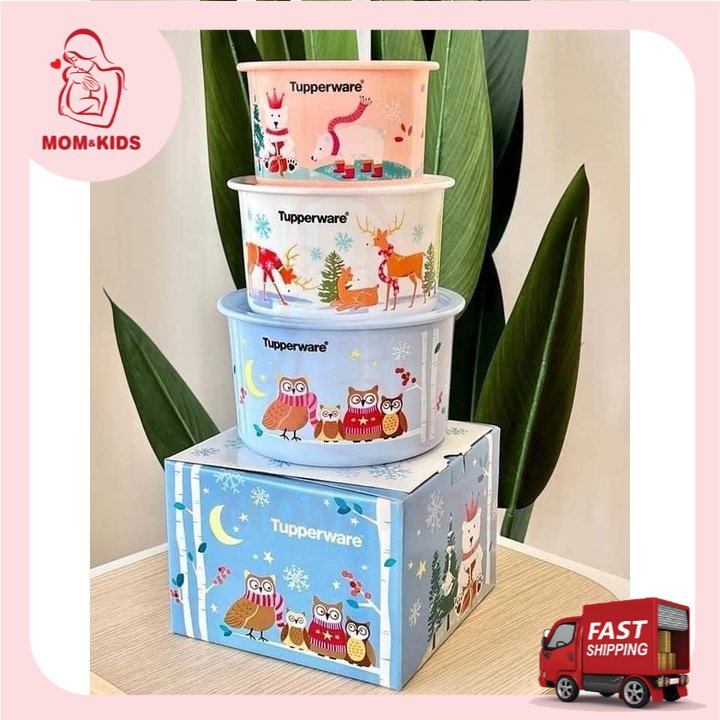 Tupperware 1.4L 950ml 600ml Winter Wonders Collection Set Limited ...