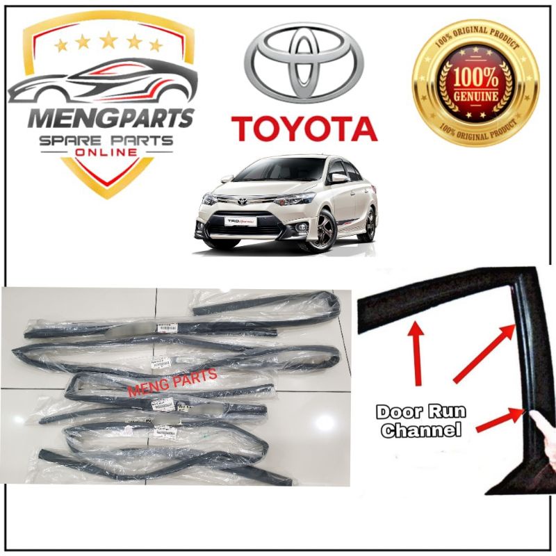 ORIGINAL TOYOTA VIOS NCP150 2013Y-2019Y DOOR GLASS RUN CHANNEL 68141 ...