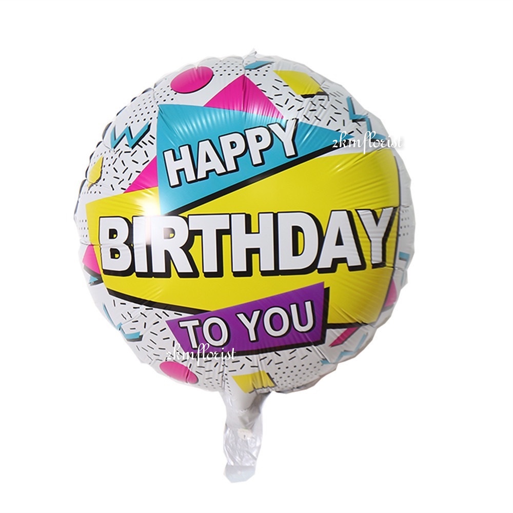 (1pc)18inch HAPPY BIRTHDAY Foil Balloon Inflatable Birthday Party ...