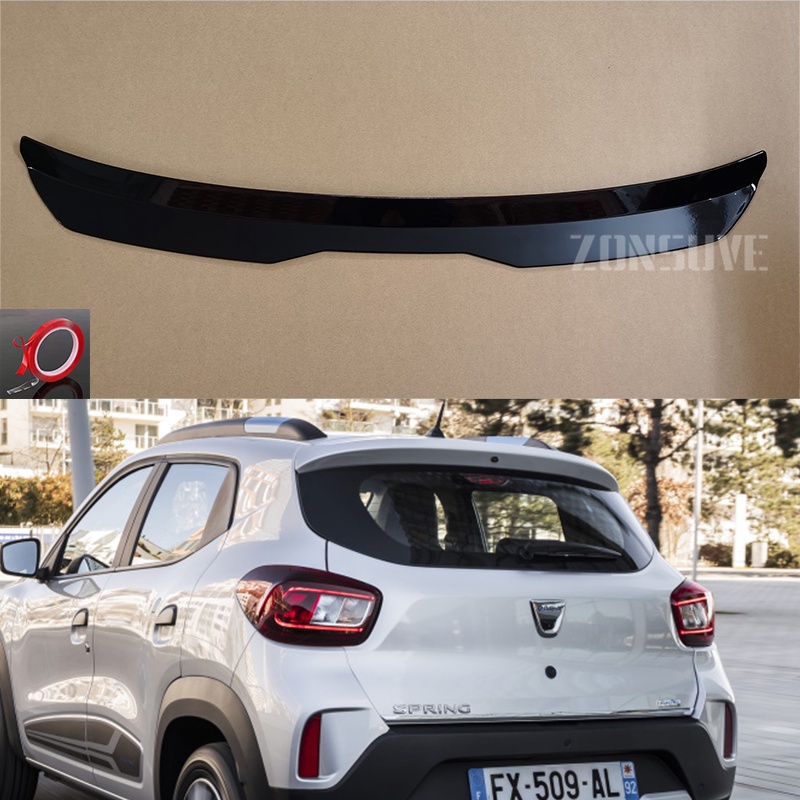 Use For Dacia Spring 2020 Year Roof Spoiler Carbon Fiber Look ...