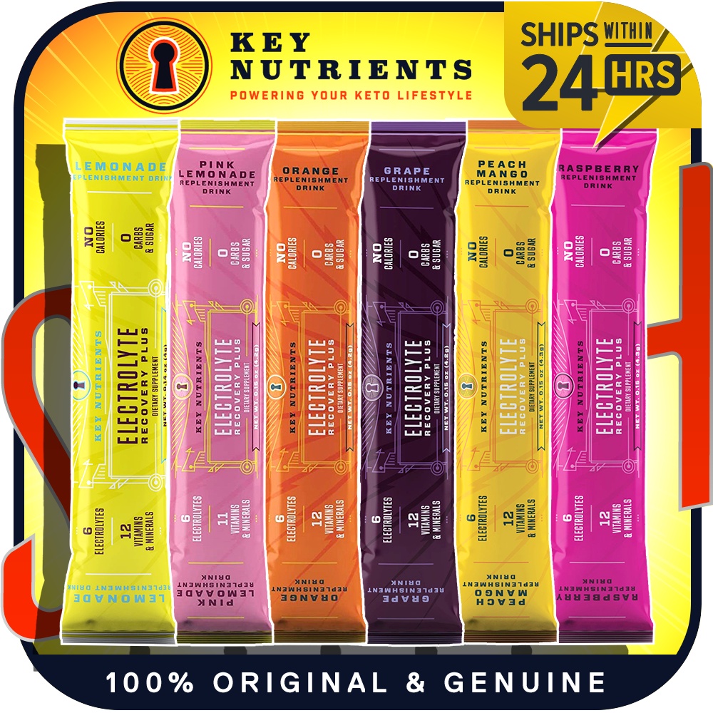 Key Nutrients Electrolytes Recovery Plus Powder: Zero Calorie ...