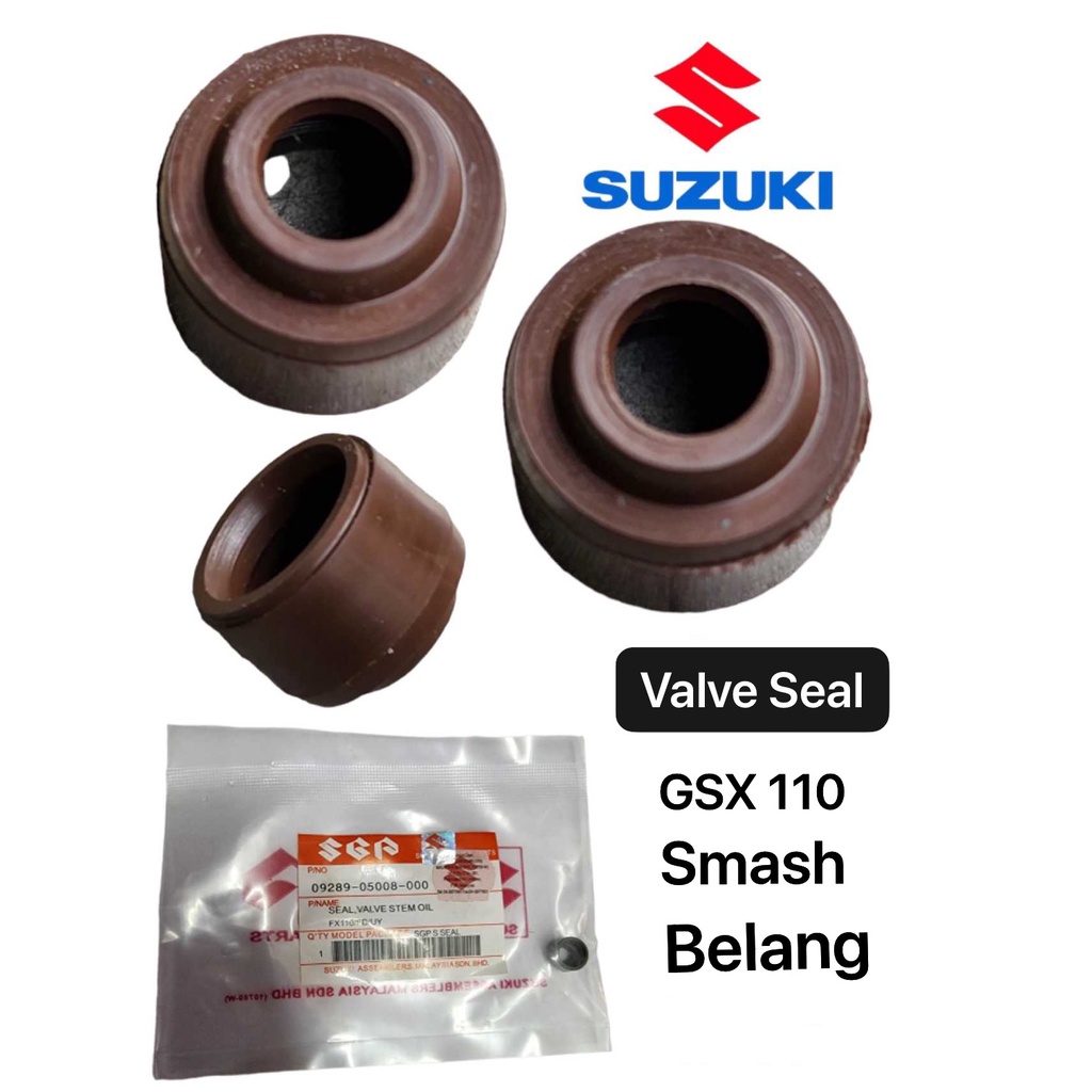 VALVE SEAL GSX VALVE OIL SEAL SUZUKI BELANG / SMASH / GSX110 / RAIDER ...