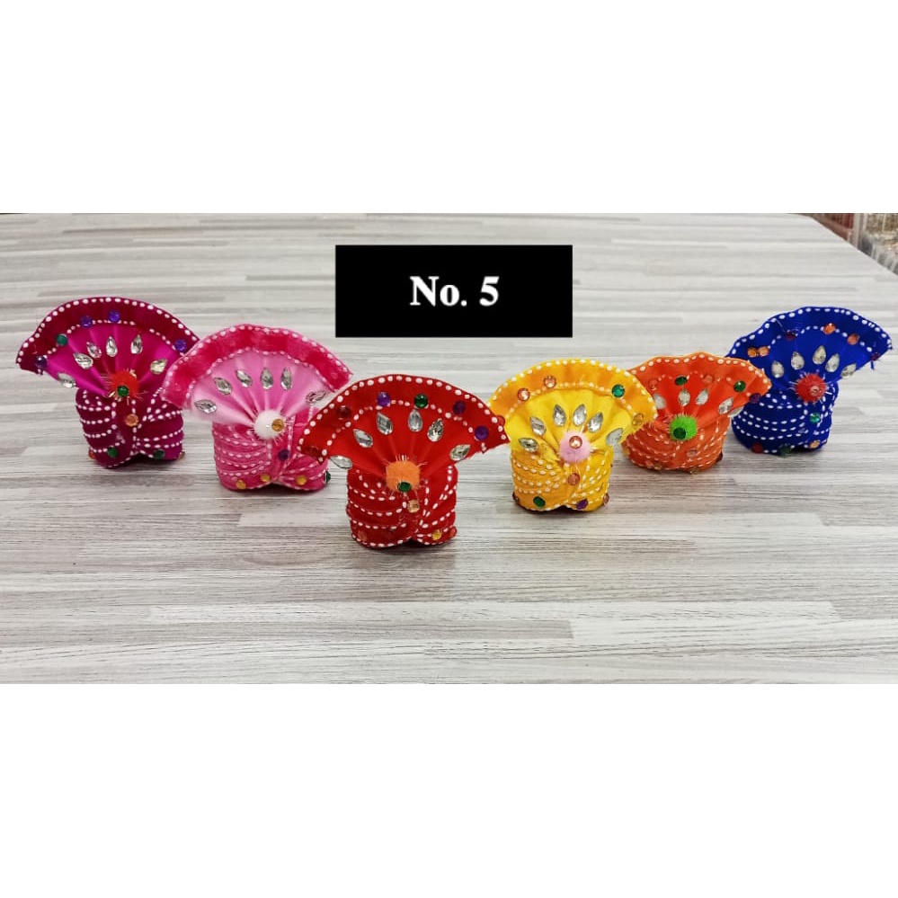 Fancy Mumbai Thalappa/Turban for Divine Statues/Idols (No. 5 & No. 6 ...