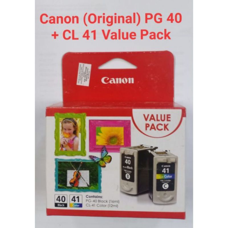 CANON INK CATRIDGE PG-40 BLACK / CL-41 COLOR (GENUINE) | Shopee Malaysia