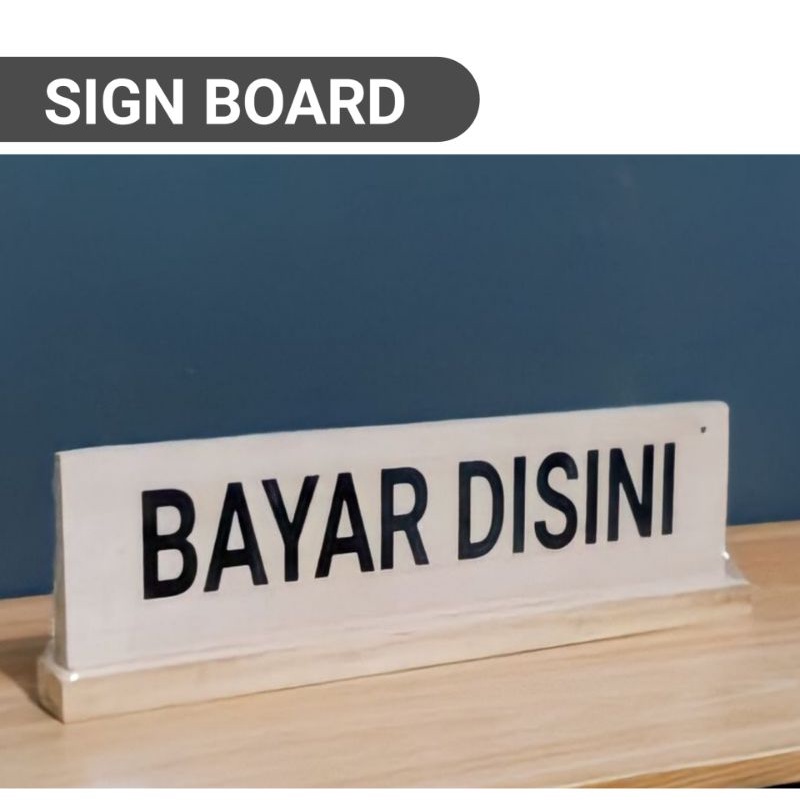 Sign Board | Sign Board "Pay Here" Table Sign | Cafe resto Sign Board ...