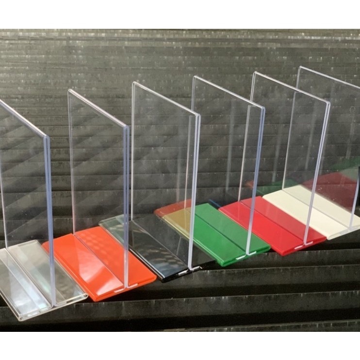 Mica tabletop menu shelf A4, A5, A6,..., vertical, Taiwanese mica ...