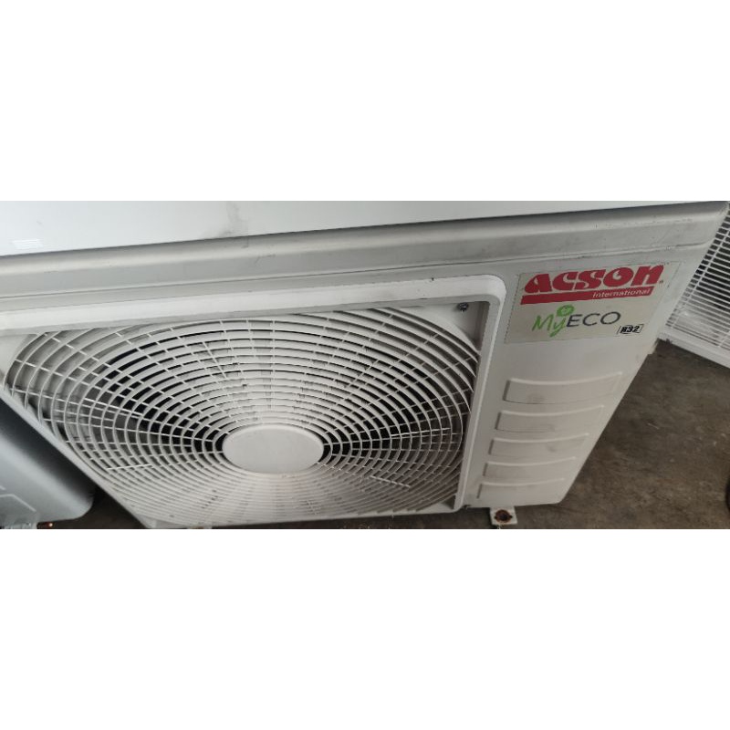 aircond second 1.5hp Acson r32 non invertr jual siap pasan | Shopee ...