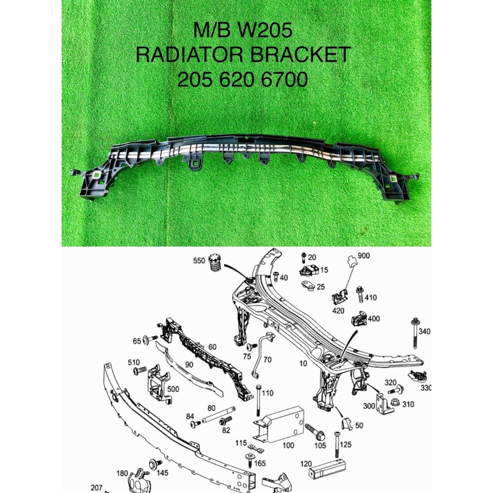 MERCEDES BENZ W205 C200 RADIATOR SUPPORT BRACKET | Shopee Malaysia