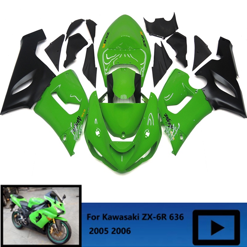 For Kawasaki Ninja 636 ZX-6R ZX6R 2005 2006 Motorcycle Injection Full ...