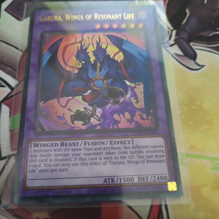 Garura Card, Wing Of Resonant Life - Pote Ultra Rare Yugioh | Shopee ...