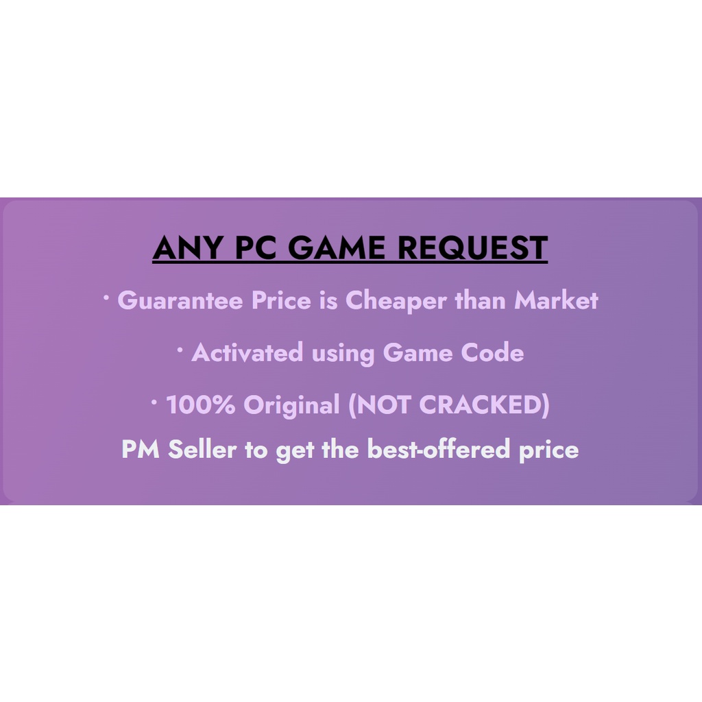 PC Game Request Service | Shopee Malaysia
