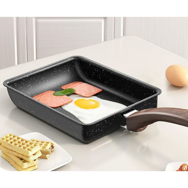 Japan Omelette Square Pan Non-Stick Tamago Frying Pan Silicone Shovel ...