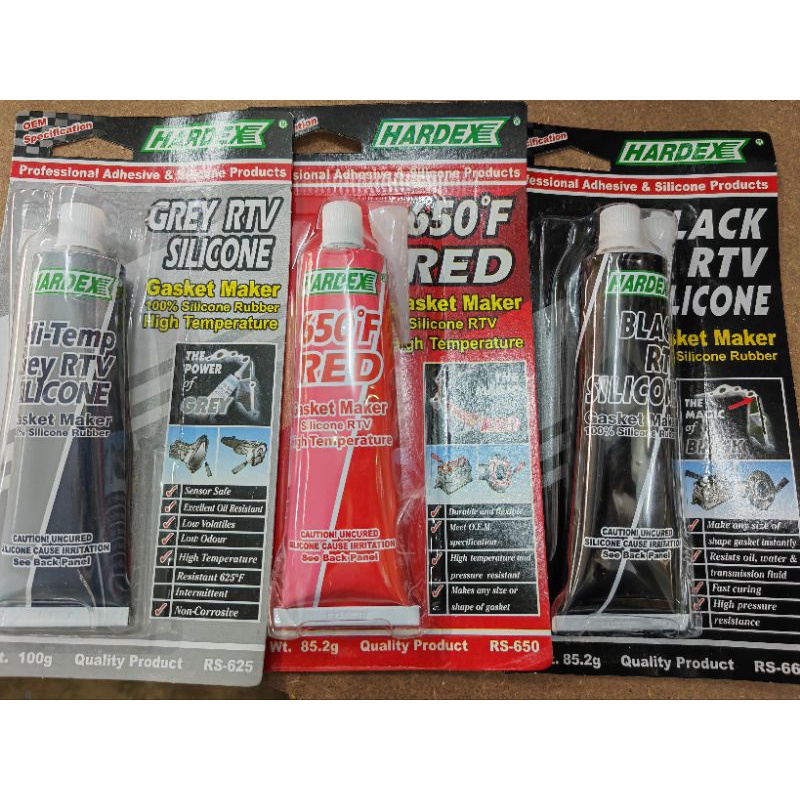 LS GEMILANG ORIGINAL HARDEX RS650 RED RTV SILICONE GASKET MAKER 85.2g ...