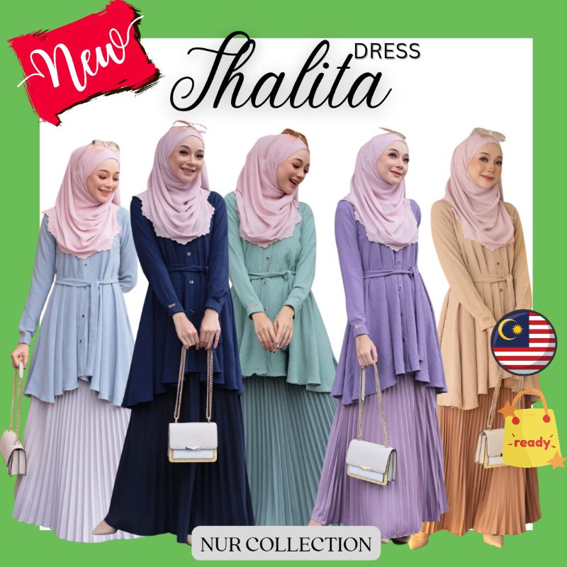 DRESS THALITHA BY QAISYA EXCLUSIVE | Shopee Malaysia