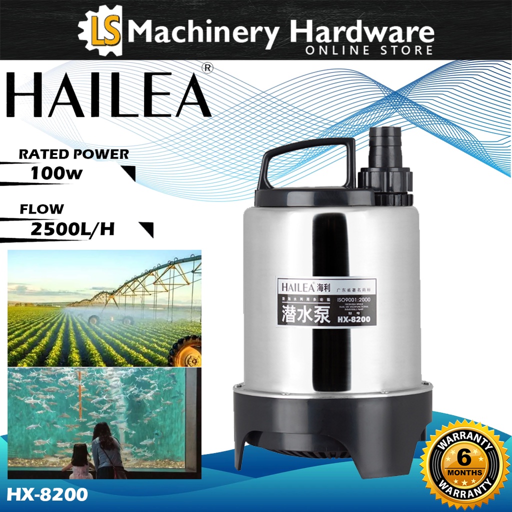 HAILEA 100W Fresh/Sea Water Dual Use Multifunctional Immersible Pump HX ...