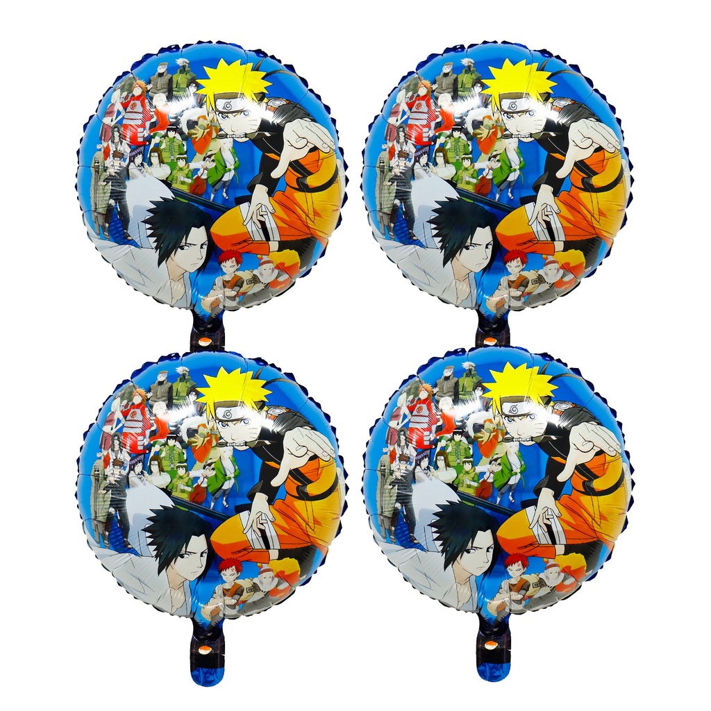 Naruto Cartoon Theme Foil Balloon Anime Ninja Naruto Kakashi Itachi ...