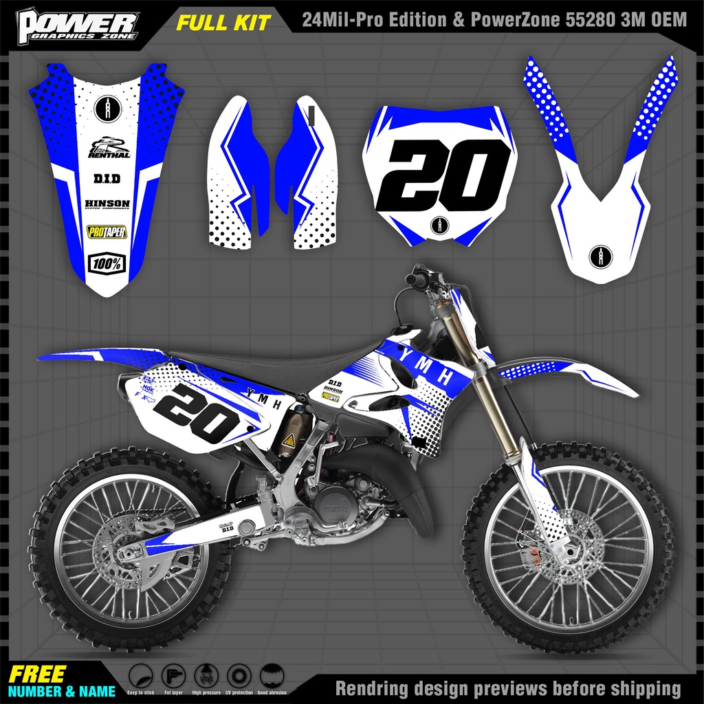 PowerZone Custom Team Graphics Backgrounds Decals 3M Stickers Kit For ...