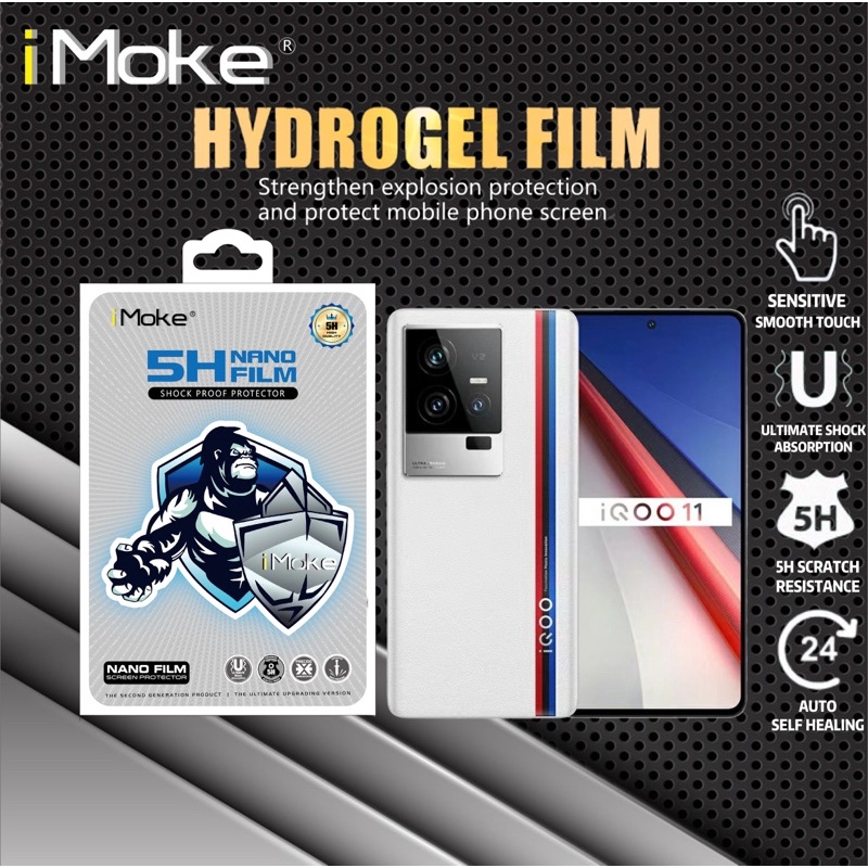 iMoke Hydrogel Film for iQOO 13/iQOO 12/iQOO 11S/iQOO 11/11 Pro/Z9 5G ...