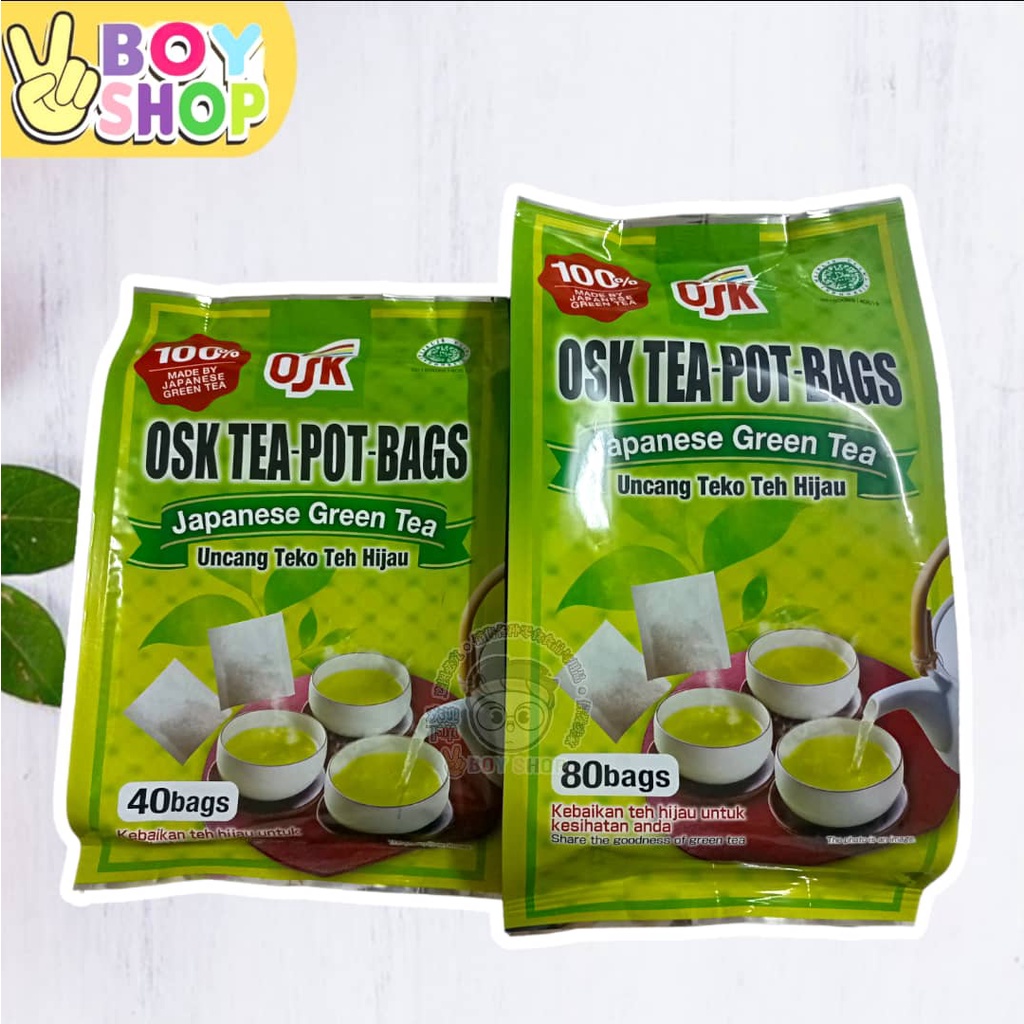 OSK TEA-POT-BAGS (40's / 80's) 日本产绿茶 | Shopee Malaysia
