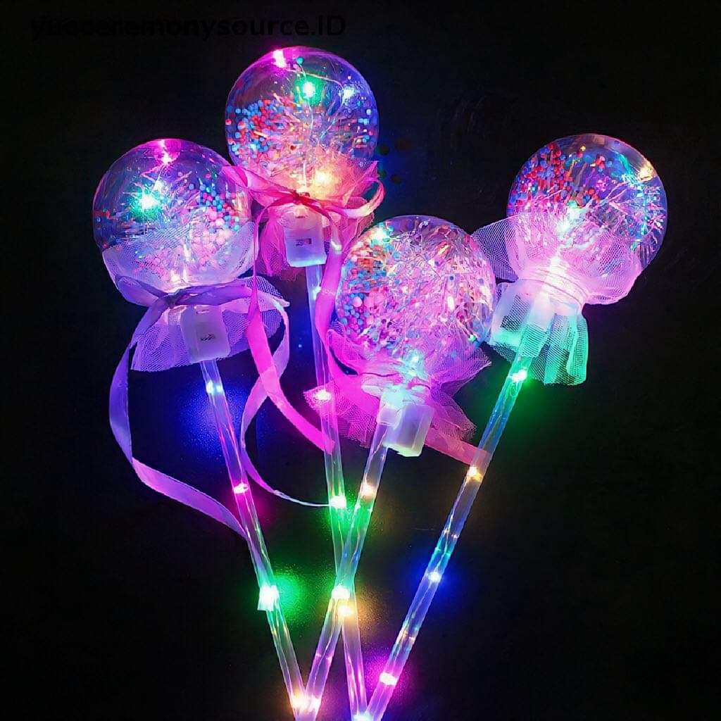 MAWAR Toystore ROUND SHAPED LIGHT STICKS WITH ROSES INSIDE (COLOR WE ...