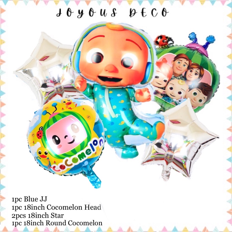 Cocomelon Theme Party foil balloon watermelon for party creative ...