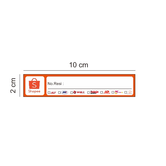 Shopee Delivery Receipt Label Sticker | Shopee Malaysia