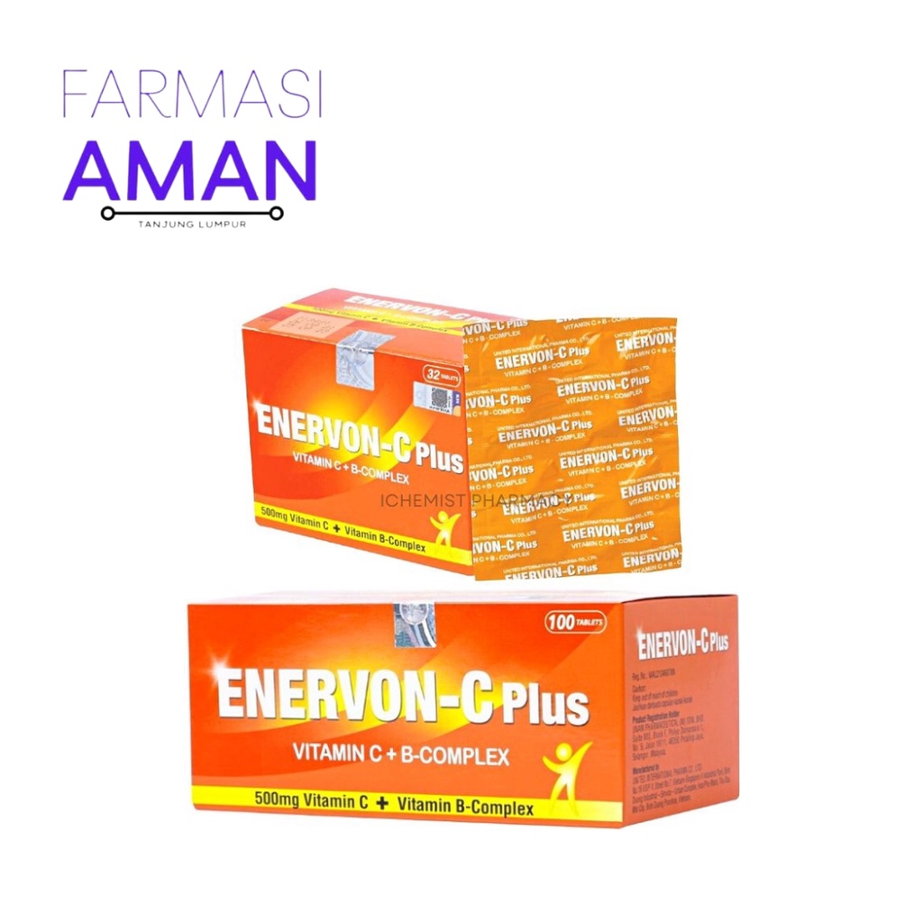 Enervon-C Plus Vitamin C + B-Complex 100's (Free 32's) | Shopee Malaysia