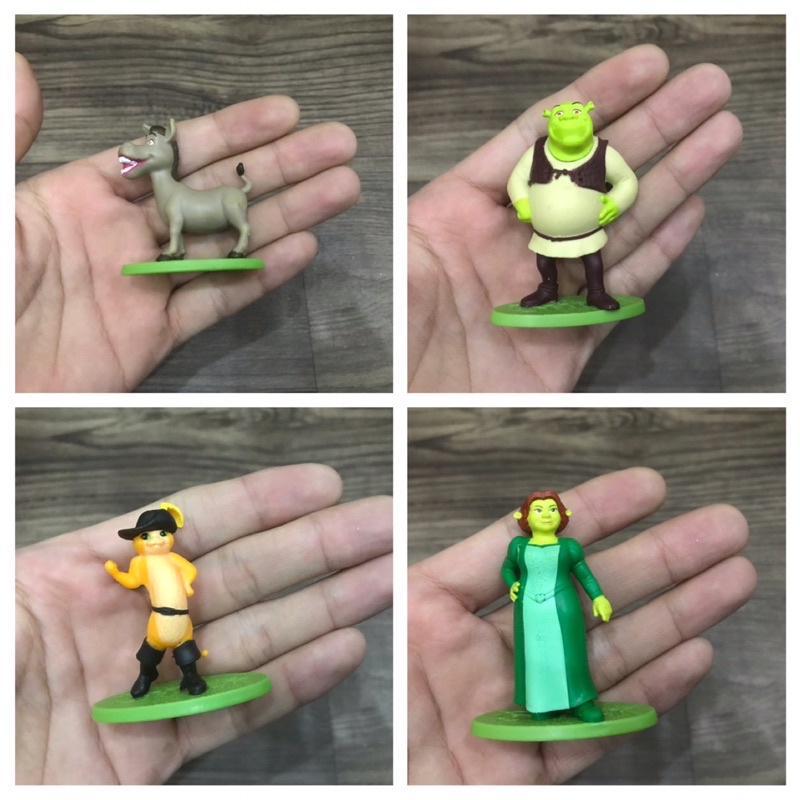 Set of 4 character models from Shrek movie - Genuine Mattel product (no ...
