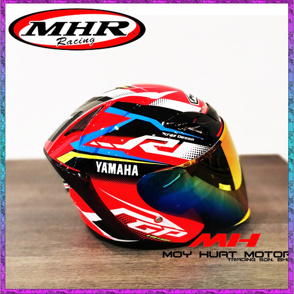 Hot sale HELMET MHR YAMAHA GP EDISI MERAH / HELMET SIRIM / ORIGINAL MHR ...