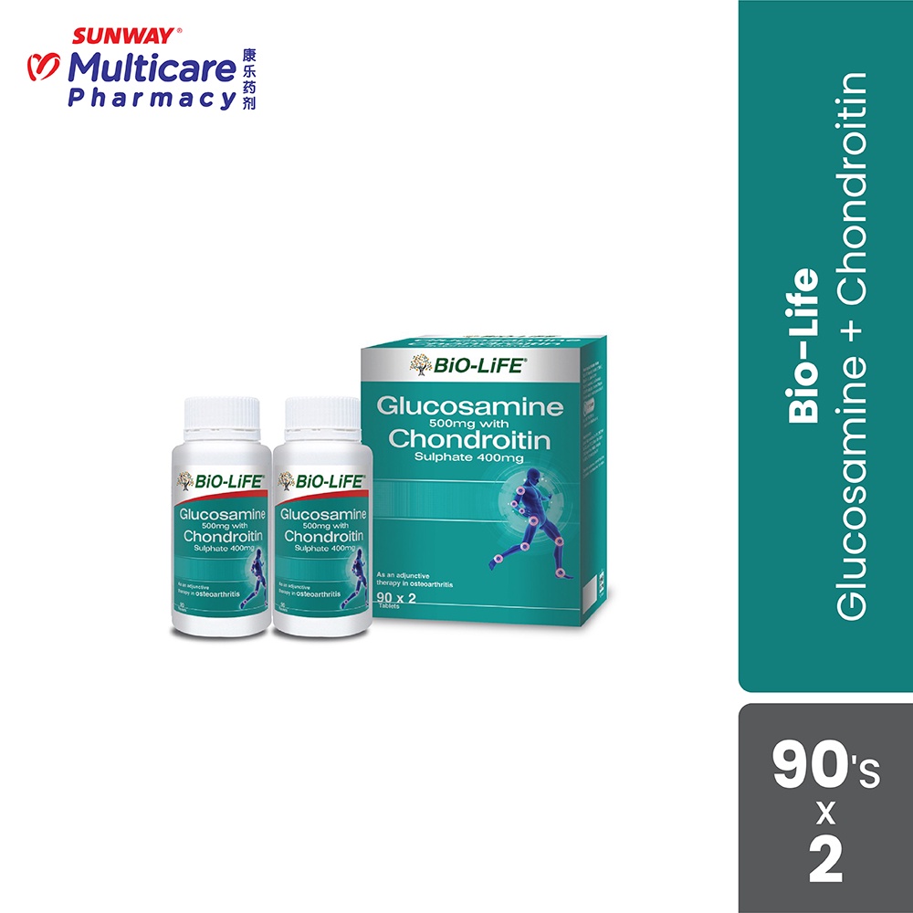 Biolife Glucosamine 500mg+Chond 400mg (2 x 90's) | Shopee Malaysia