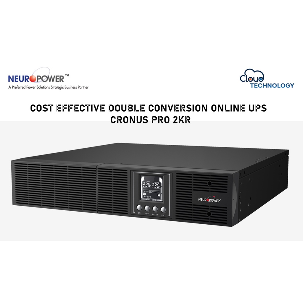 NEUROPOWER CRONUS PRO 2KR 2000VA RACKMOUNT ONLINE BACKUP BATTERY/UPS | Shopee Malaysia